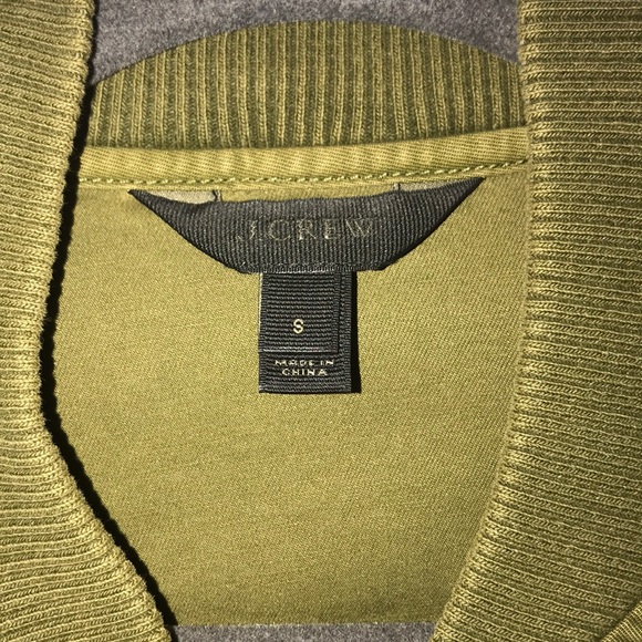 J. Crew | Jackets & Coats | J Crew Garment Dyed Bomber Jacket Size ...
